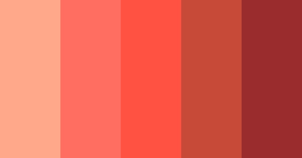 Paleta de colores Warm Red