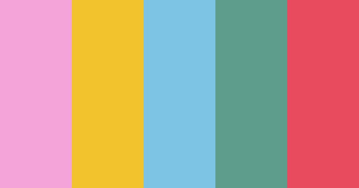 Paleta de colores Wonderland Whimsy