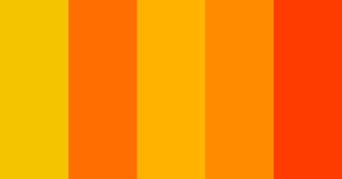 Warm Orange Color Palette
