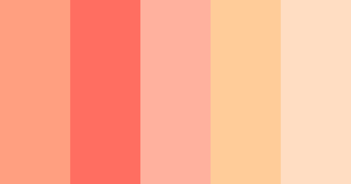Paleta de colores Cute Coral