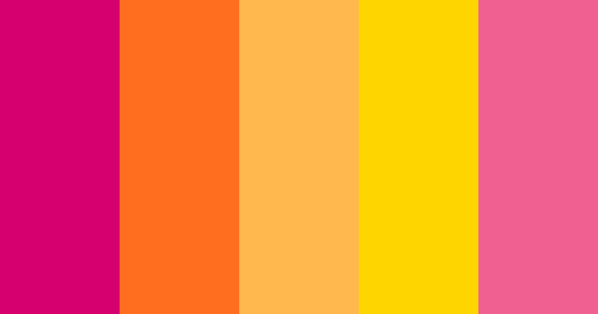 Paleta de colores Sunset Embrace