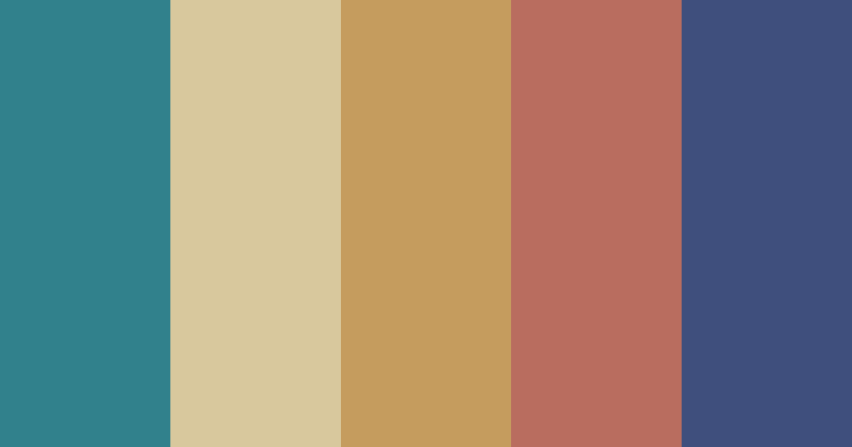 Paleta de colores Shades of Teal