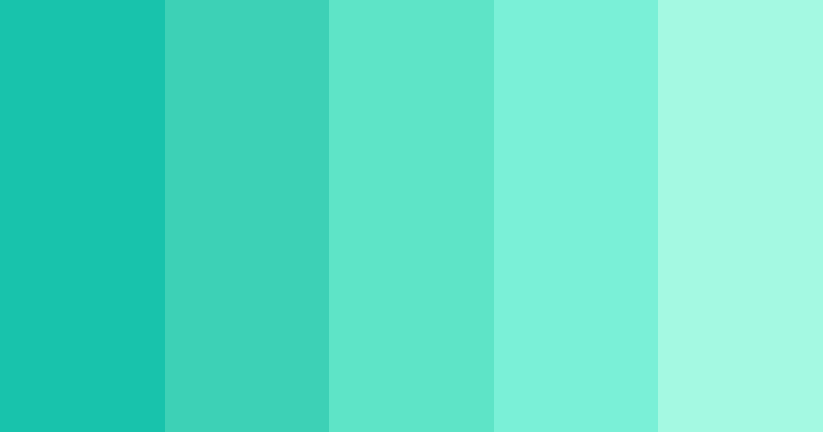 Paleta de colores Teal Oasis