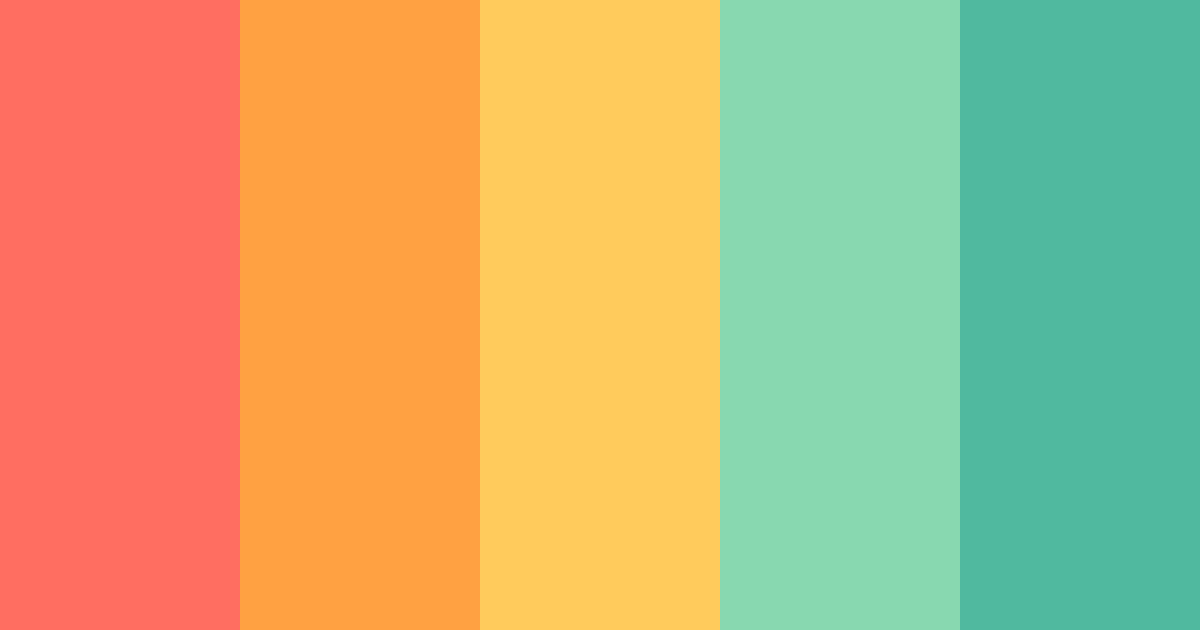 Paleta de colores Coral Breeze