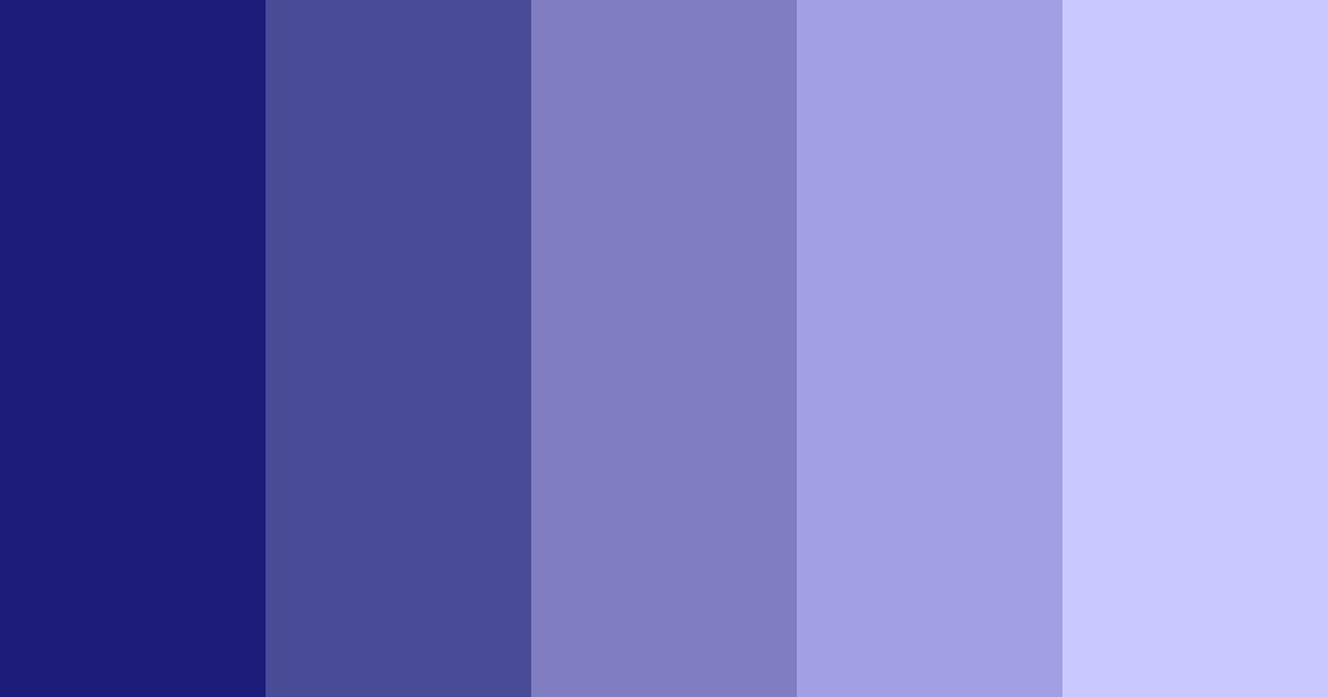 Paleta de colores Shades of Blue Galaxy
