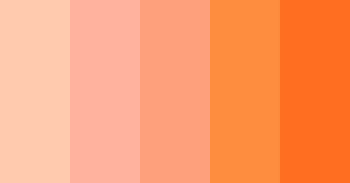 Paleta de colores Peachy Sunset