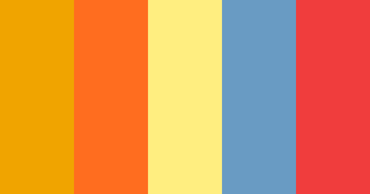 Paleta de colores Orange Blue