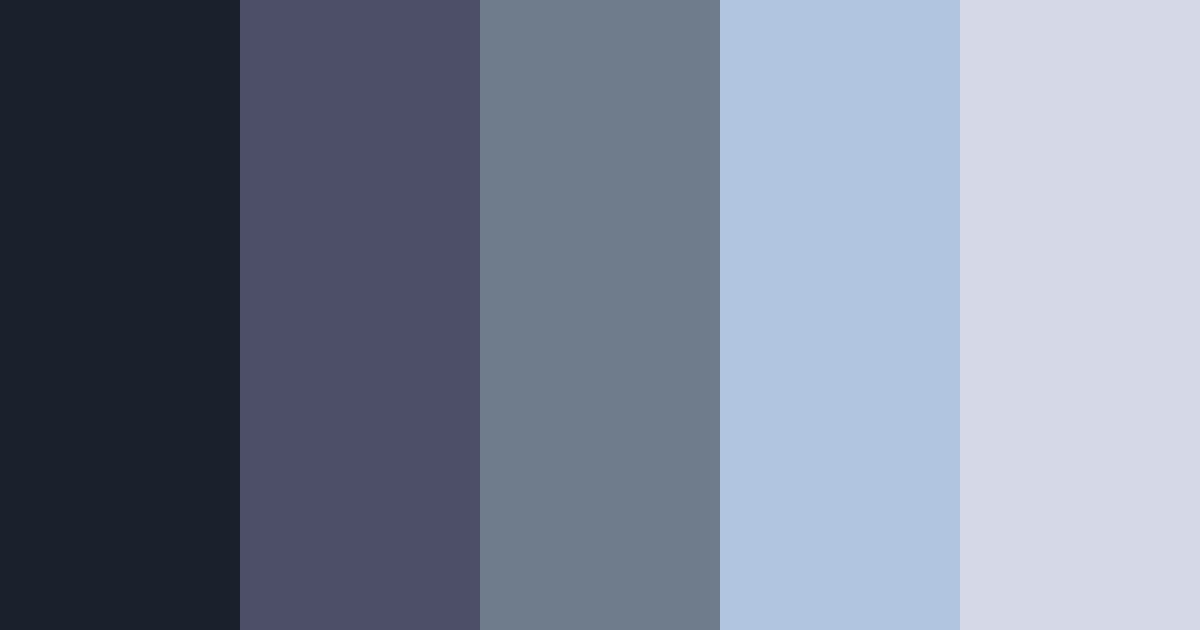 Paleta de colores Shades of Blue