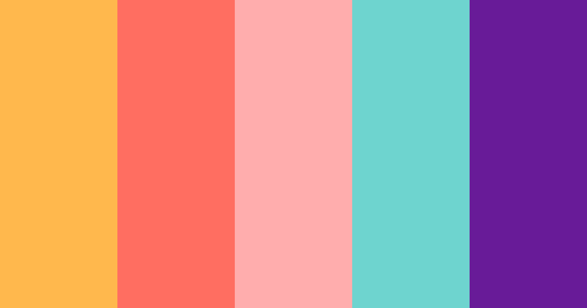 Paleta de colores Sunset Symphony