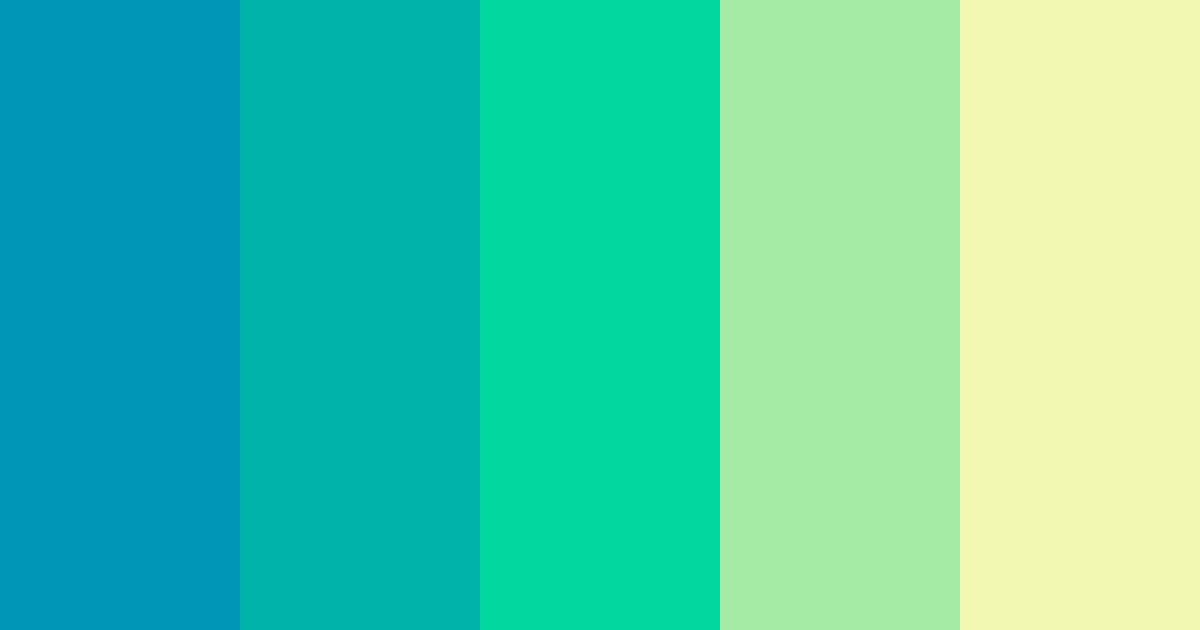 Paleta de colores Tropical Oasis