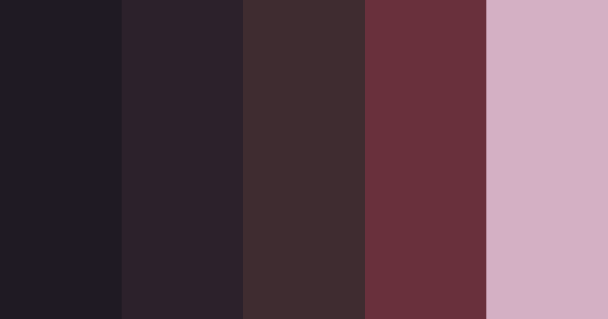 Paleta de colores Midnight Rosewood