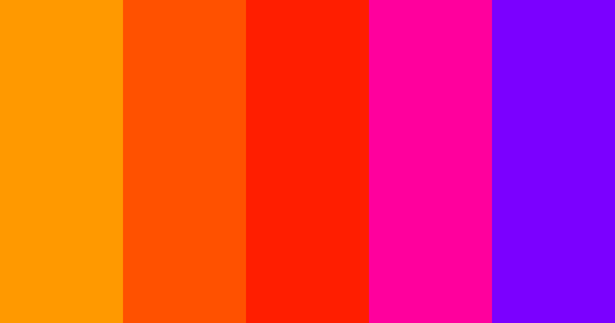 Paleta de colores Electric Sunset