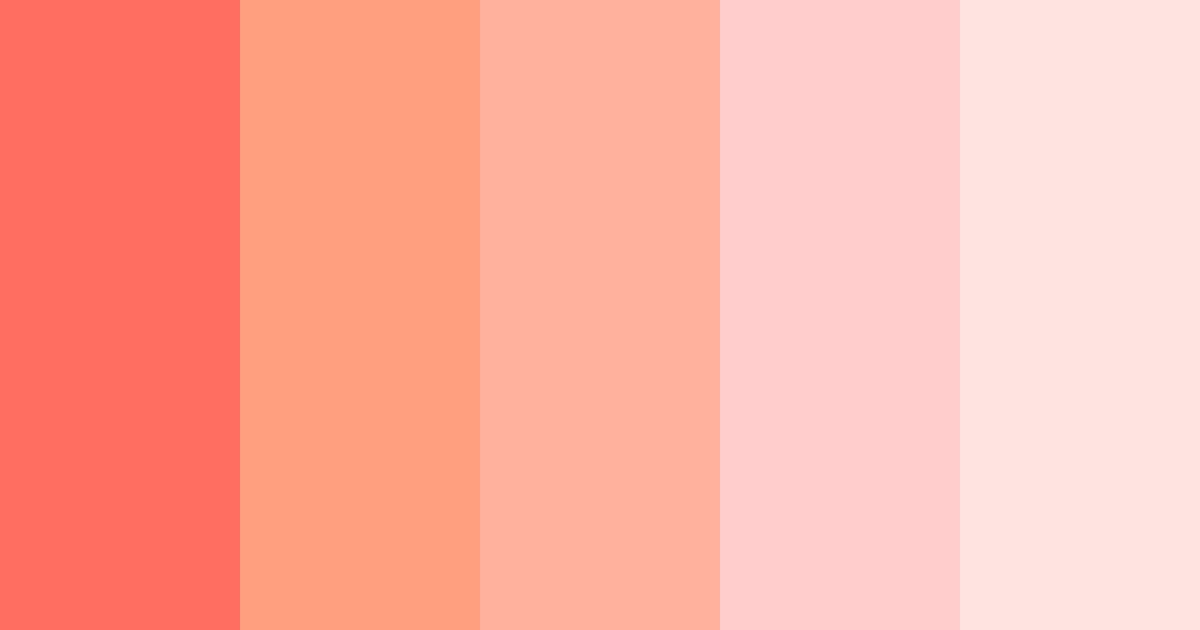 Paleta de colores Coral Dream