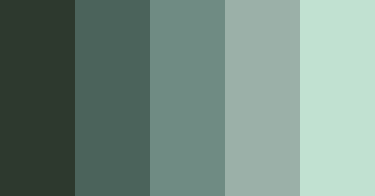 Paleta de colores Dark Green Enchantment