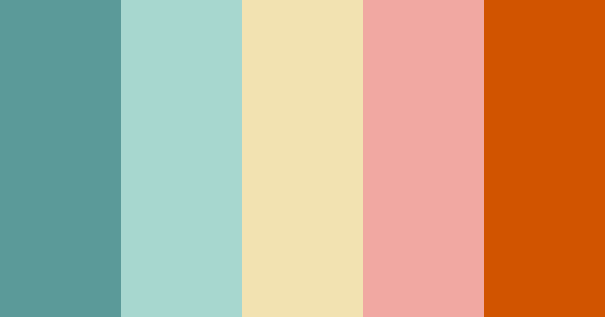 Paleta de colores Teal Sunset