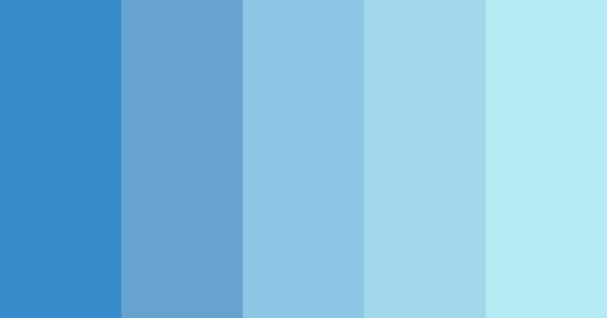 Paleta de colores Shades of Blue