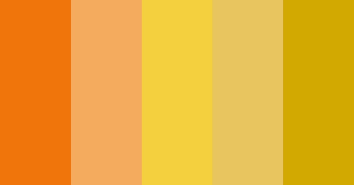 Paleta de colores Orange Sunset