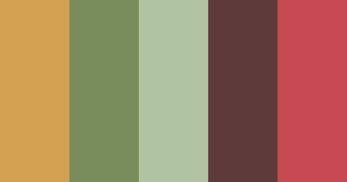 Paleta de colores Red and Green Adventure