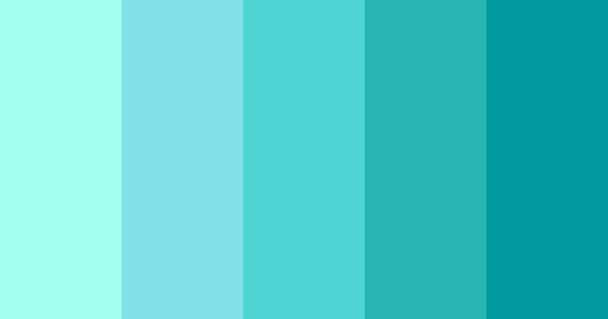 Paleta de colores Tropical Aqua Dream