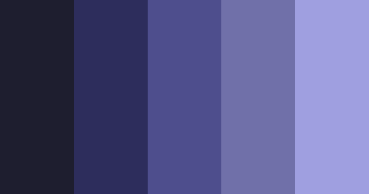 Paleta de colores Shades of Blue