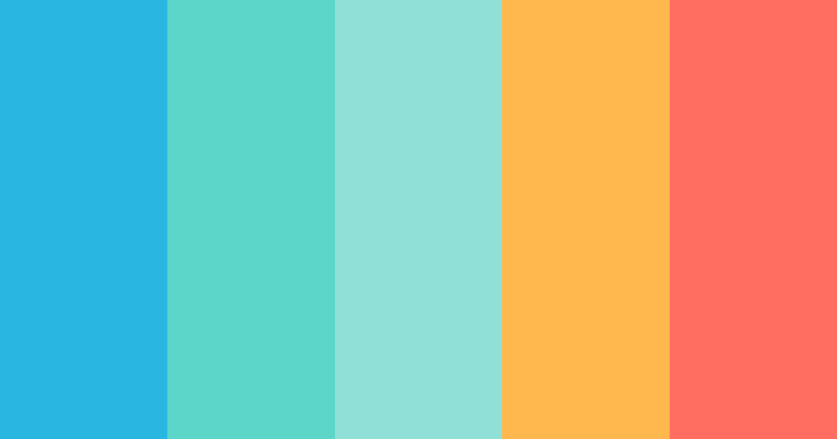 Paleta de colores Turquoise Breeze