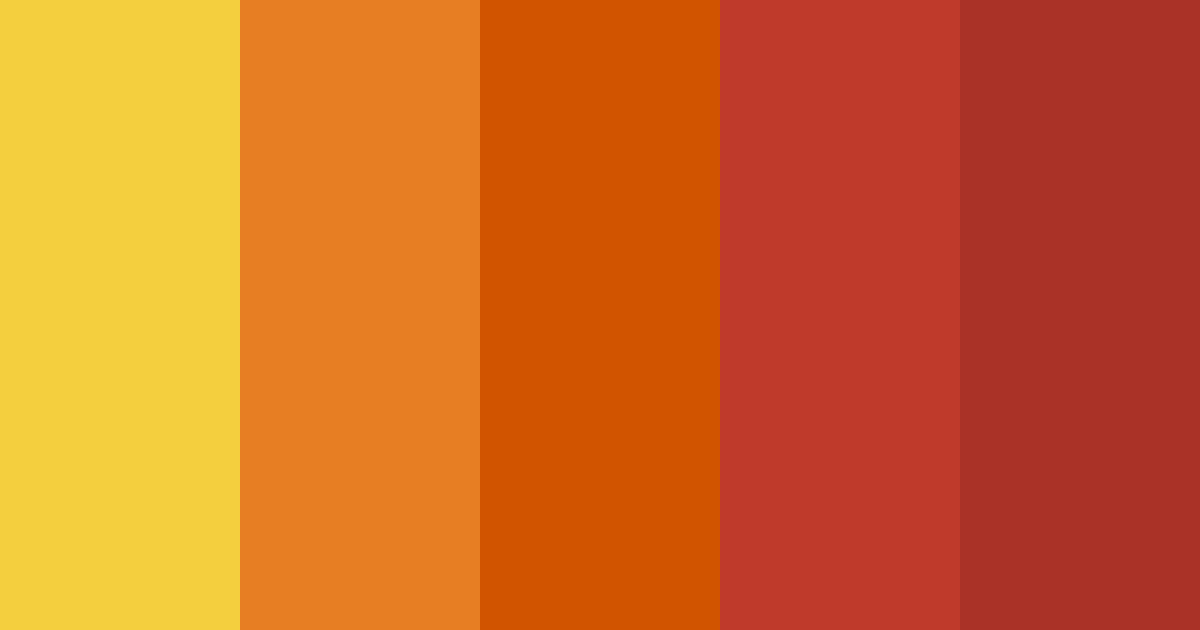 Paleta de colores Warm Orange