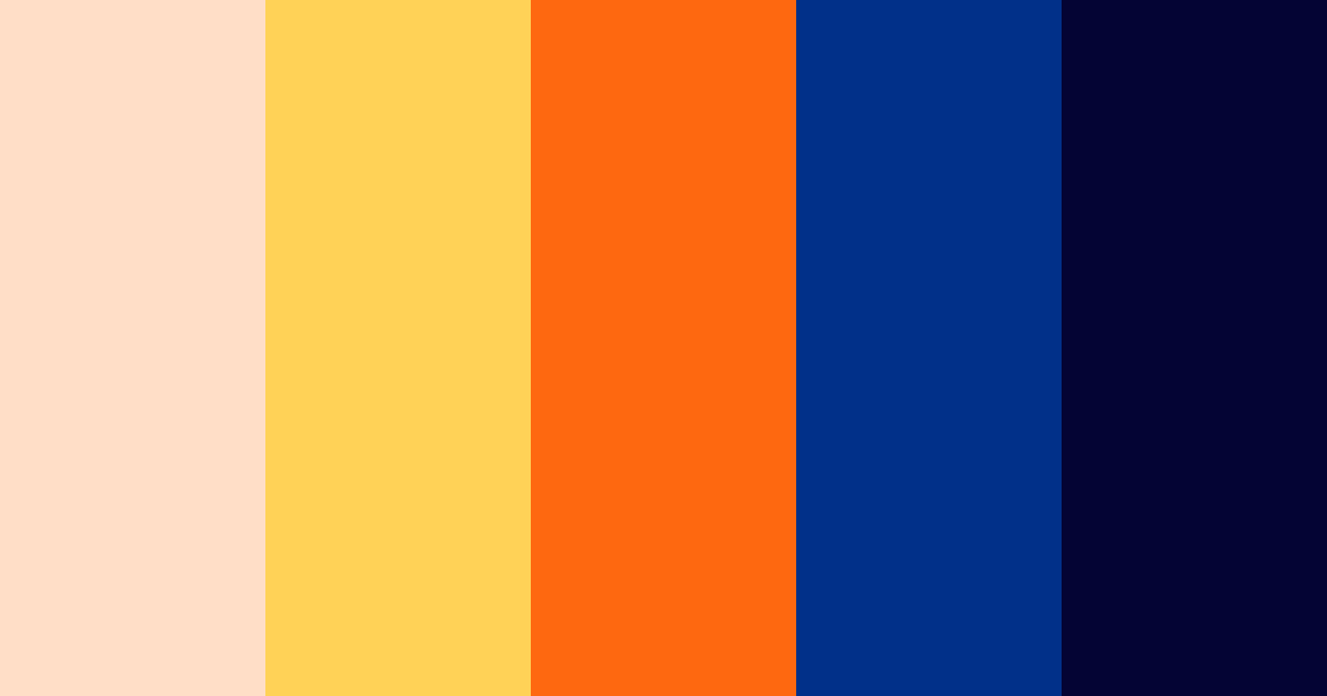 Paleta de colores Warm Sunset