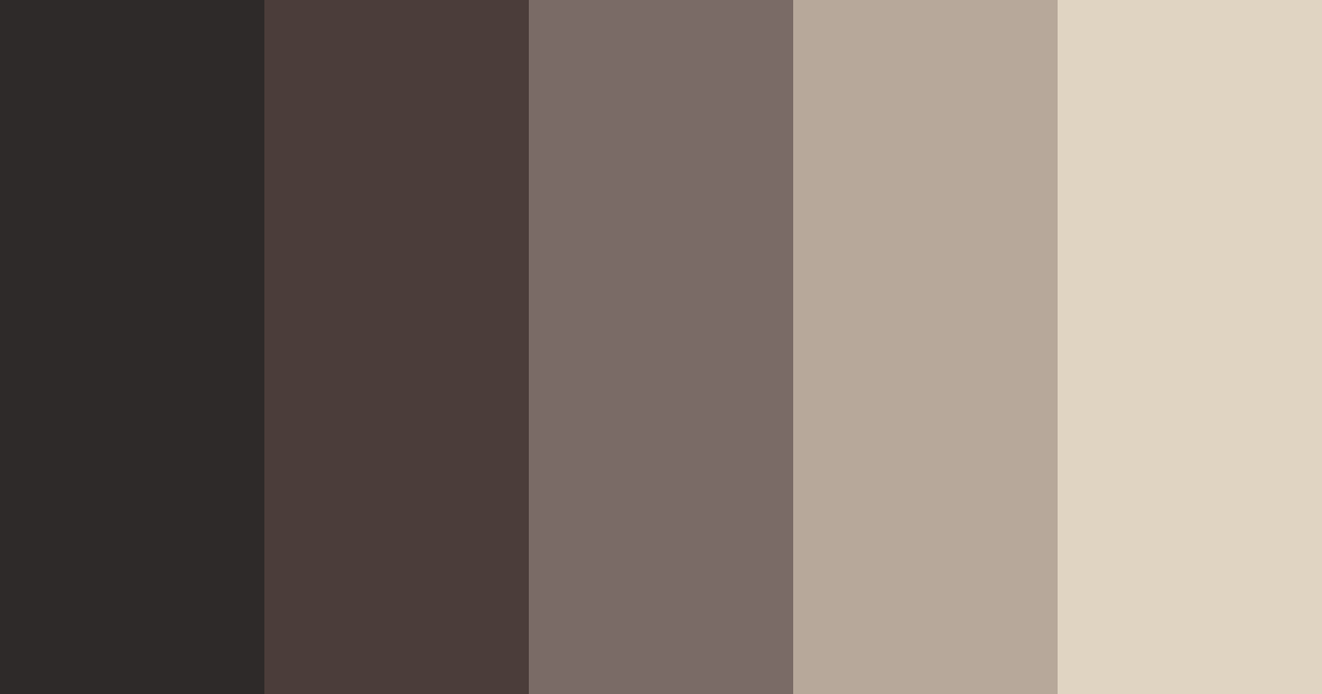 Paleta de colores Shades of Brown