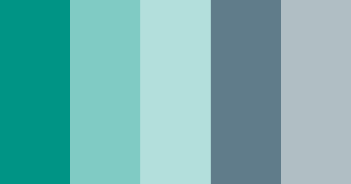 Paleta de colores Teal and Gray Harmony