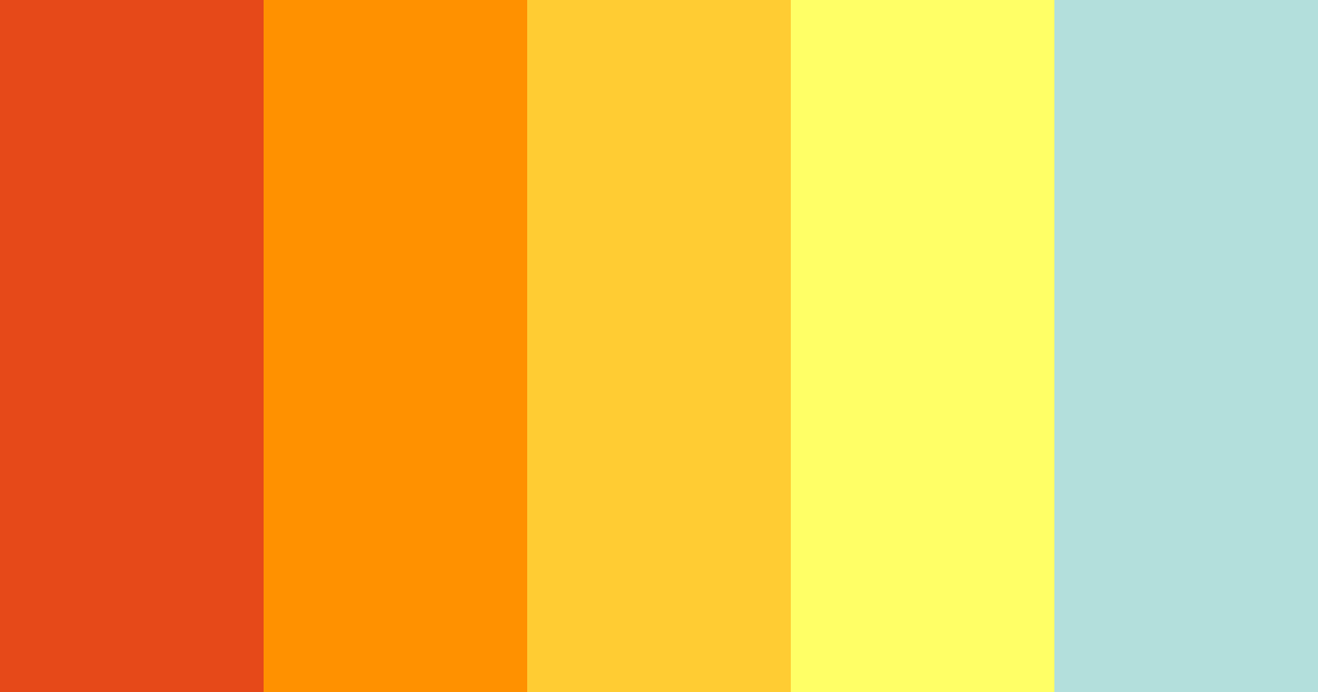 Paleta de colores Inferno Oasis
