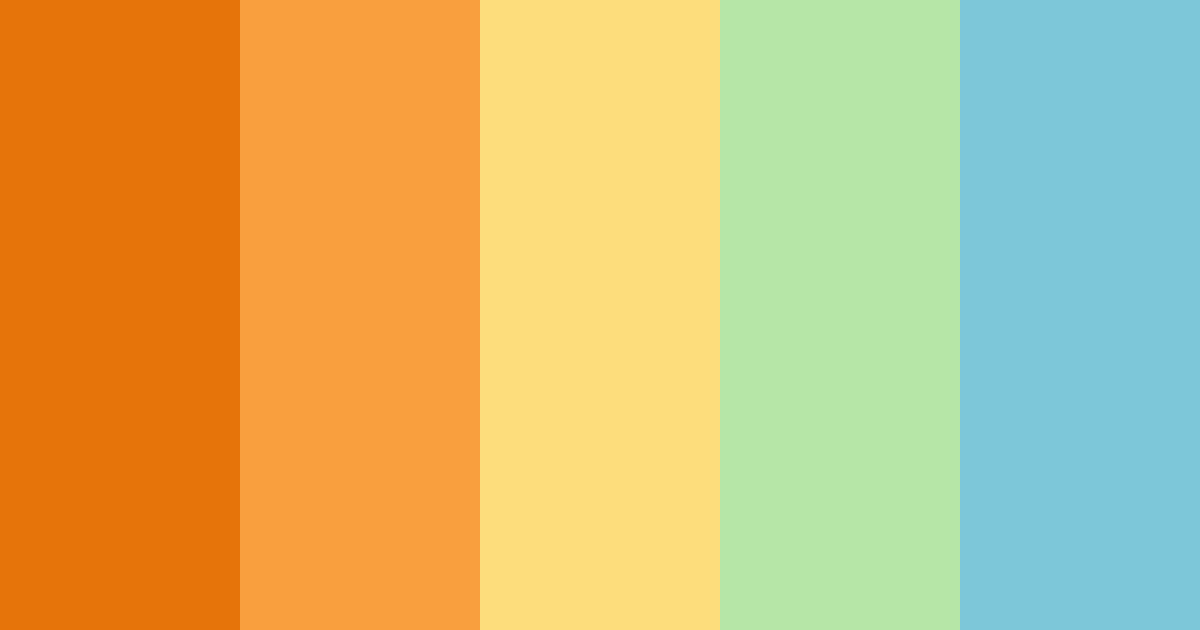 Paleta de colores Sunset Orange