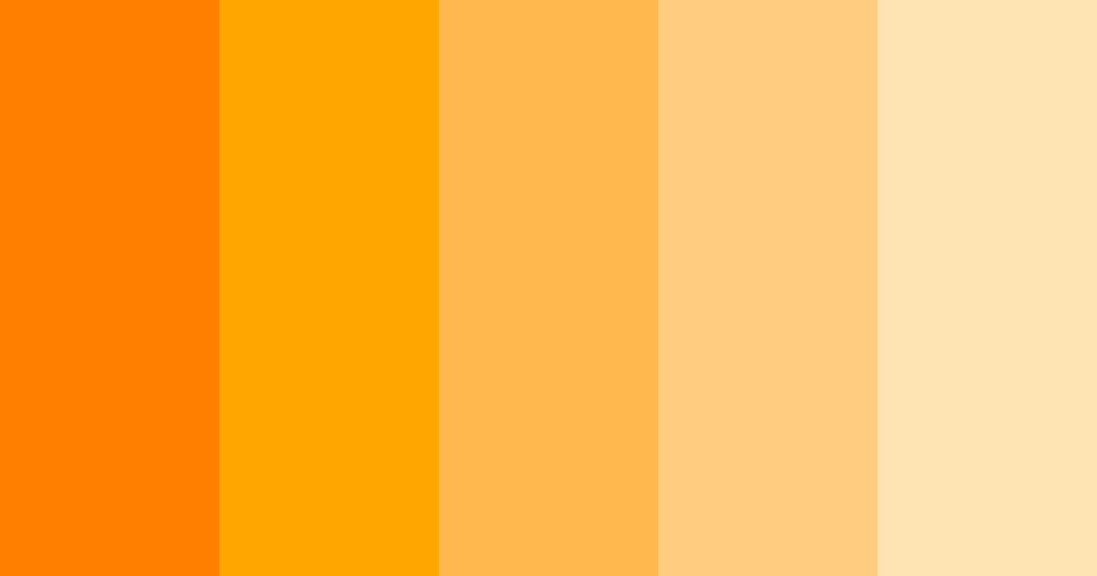 Paleta de colores Bright Orange