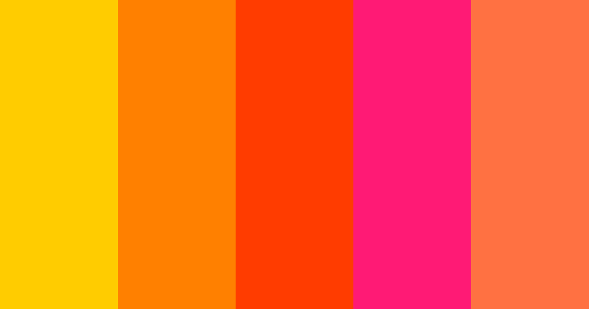 Paleta de colores Orange Sunset