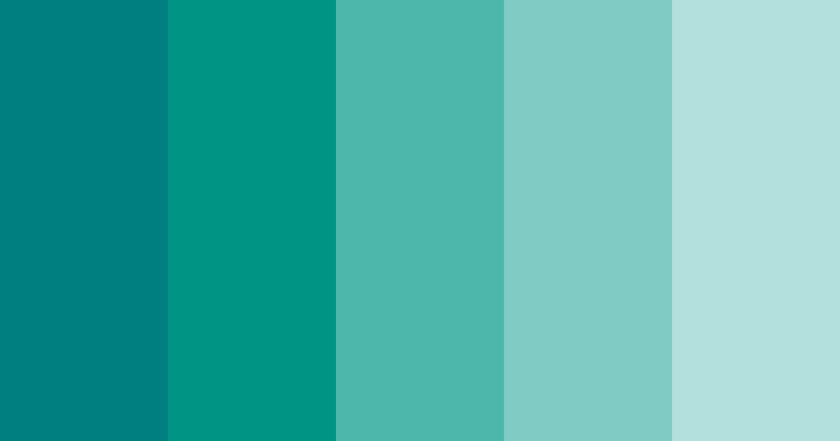 Teal Serenity Color Palette