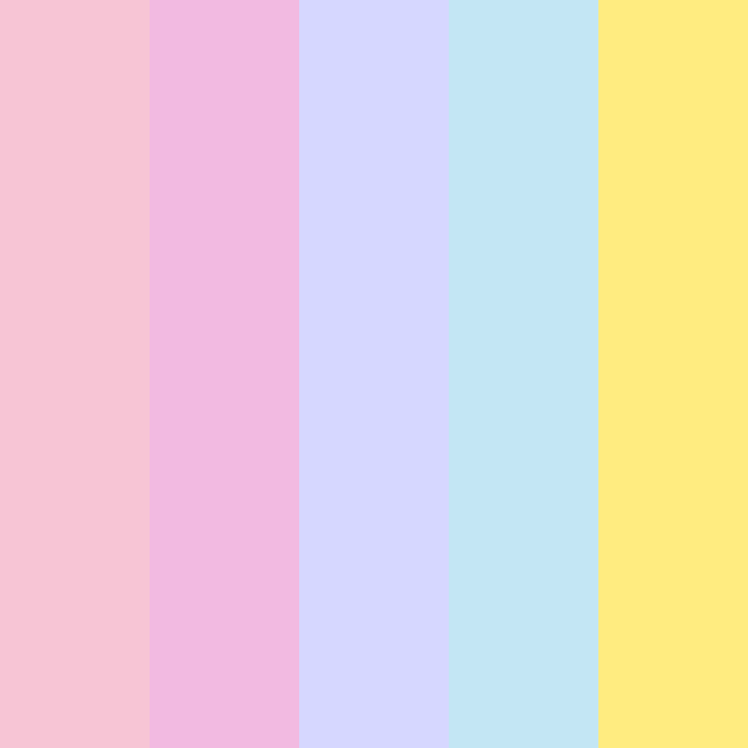 Pastel Rainbow Color Palette