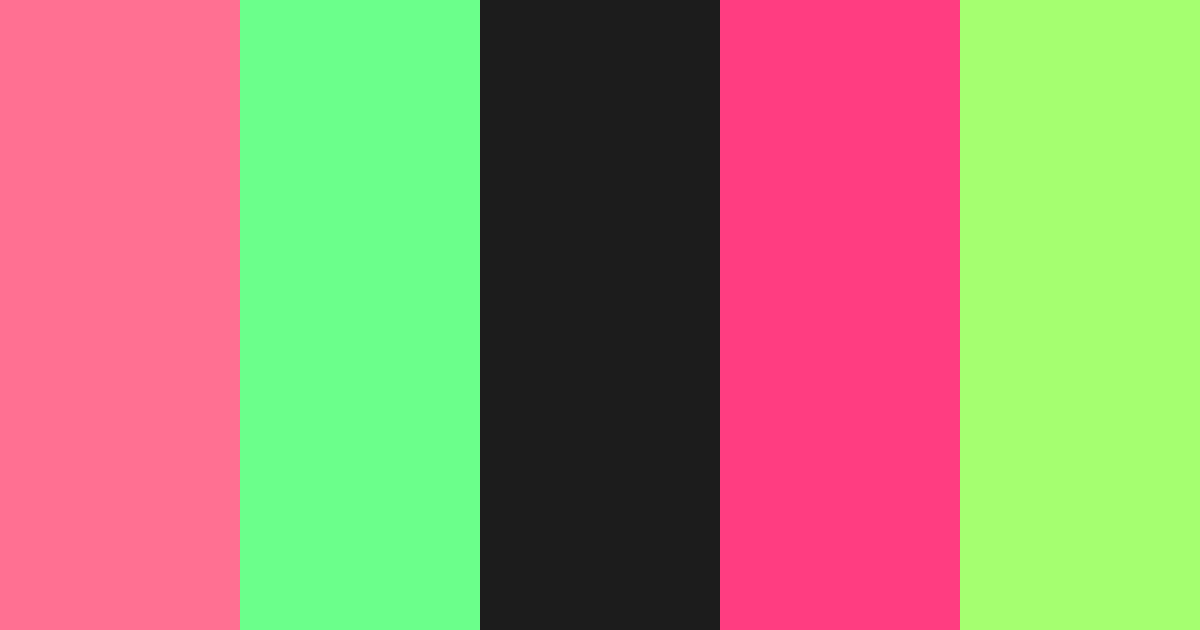 Pink Green Emo Color Palette