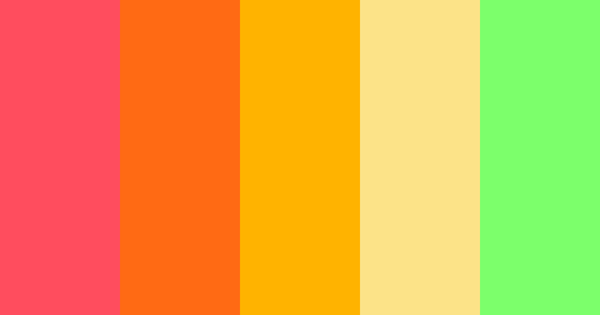 Paleta de colores Neon Rebellion