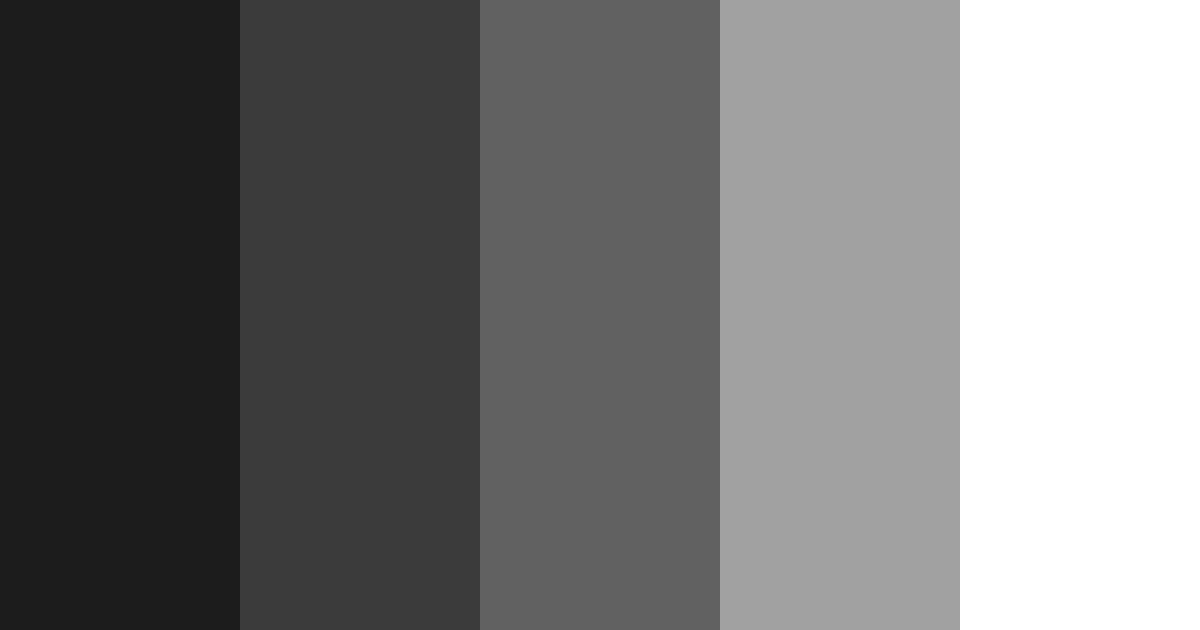 Matte Monochrome Color Palette