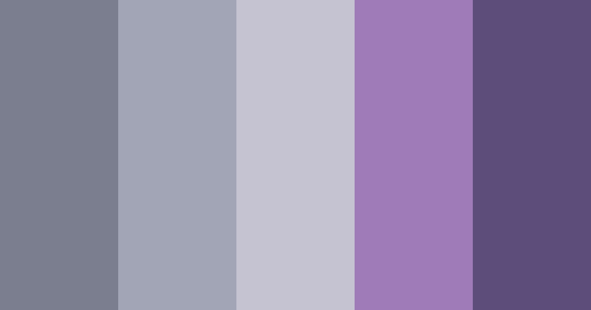 Gray & Purple Alien Color Palette