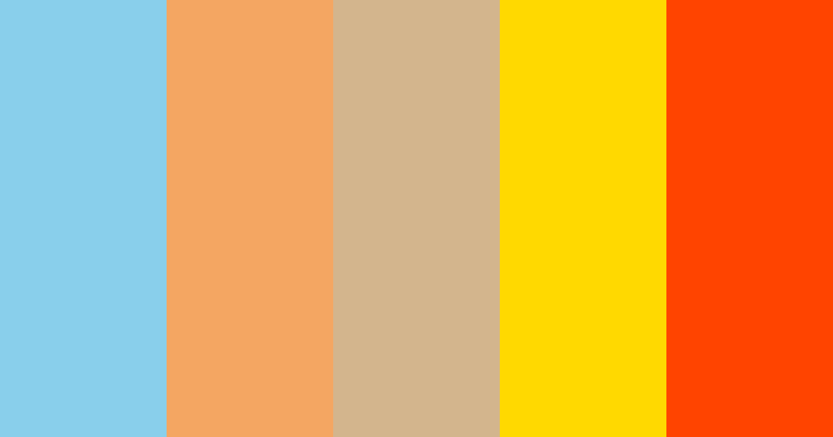 Sky and Desert Color Palette