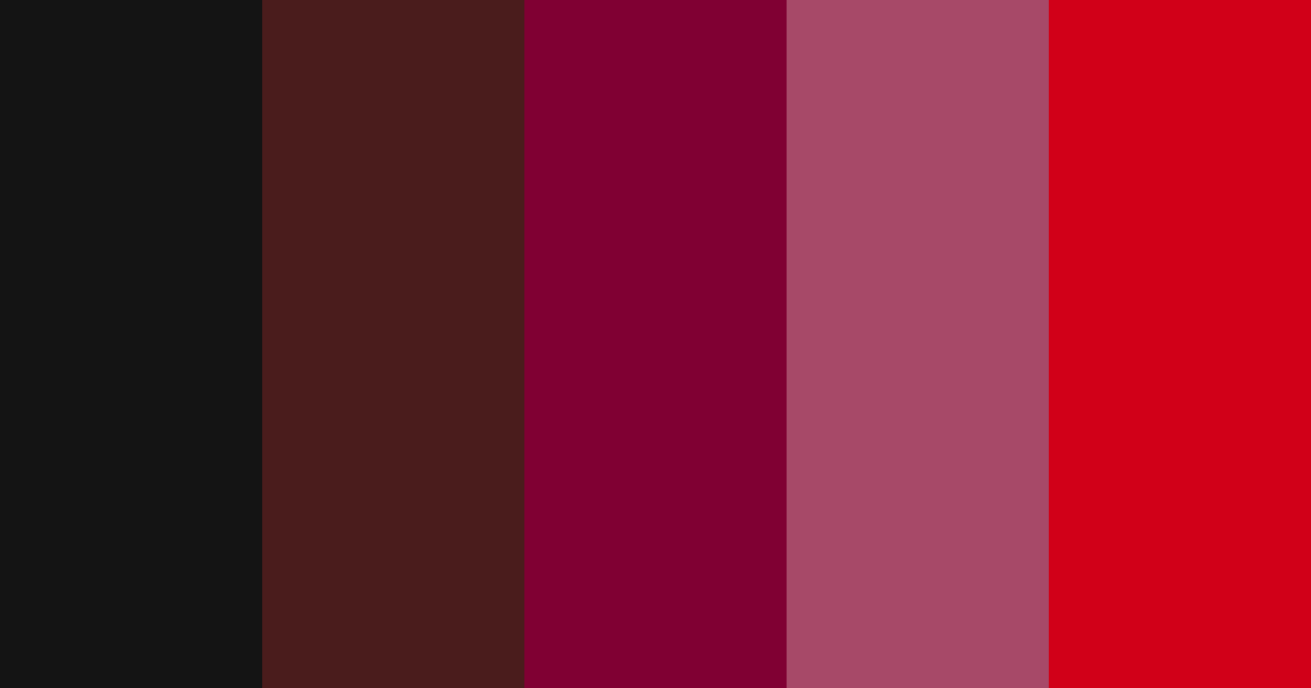 Crimson Twilight Color Palette