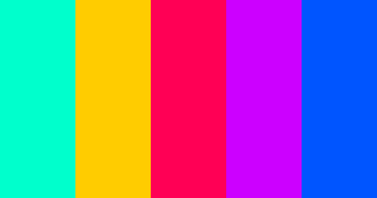 Neon Vibrance Color Palette