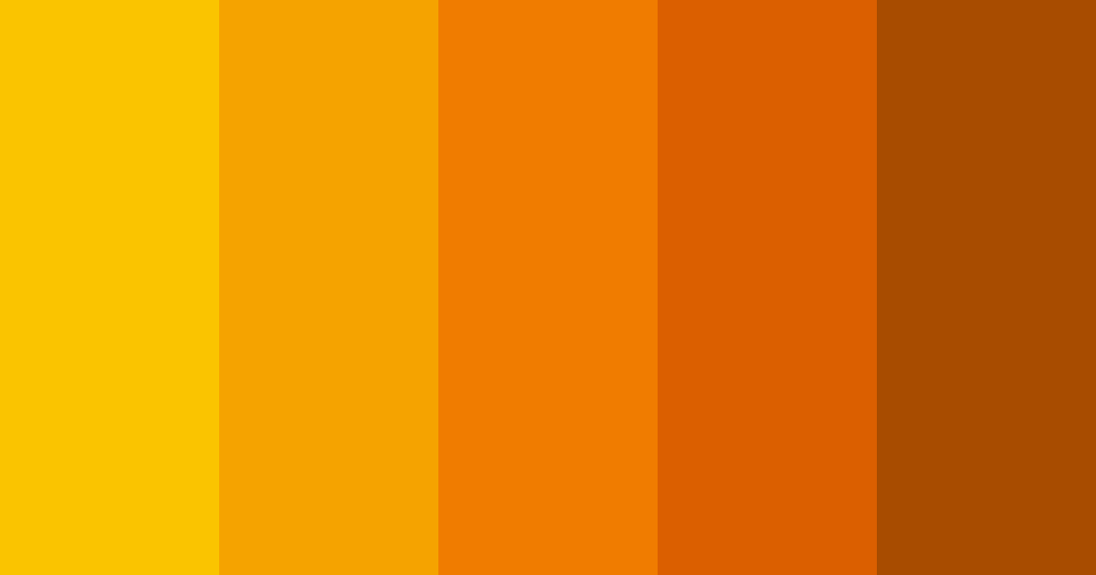 Saffron Mango Color Palette