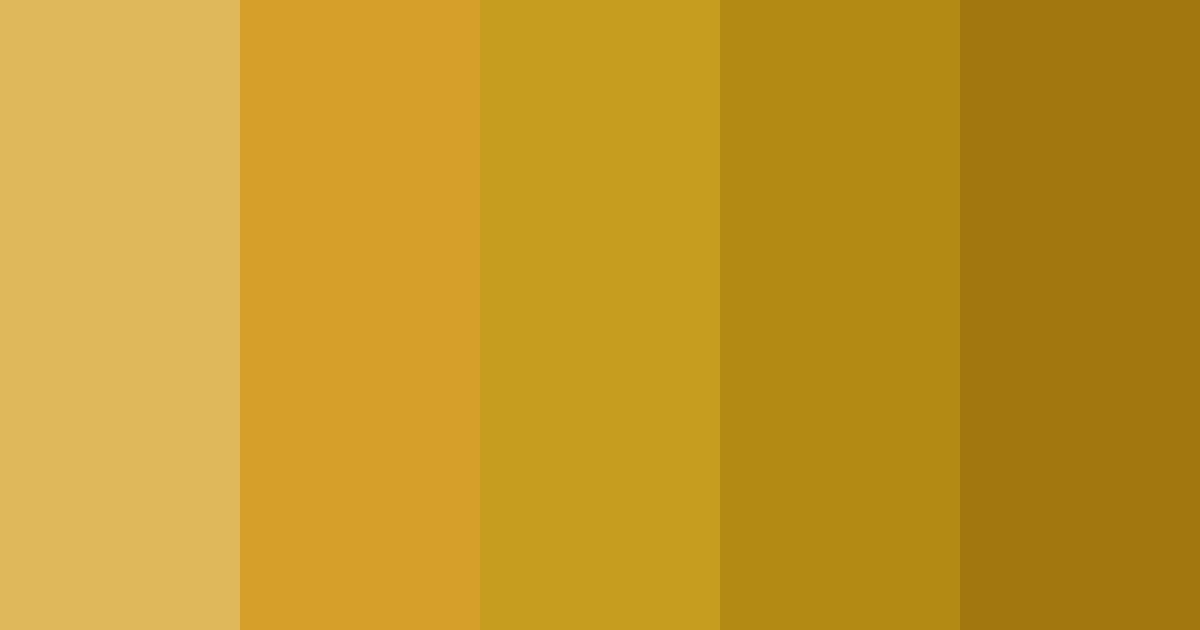 Luxor Gold Inspired Color Palette