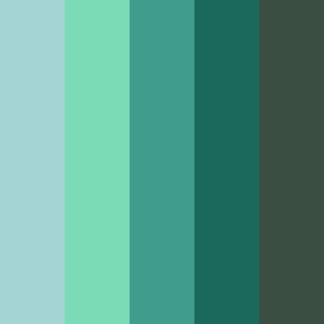 Surf Green Serenity Color Palette