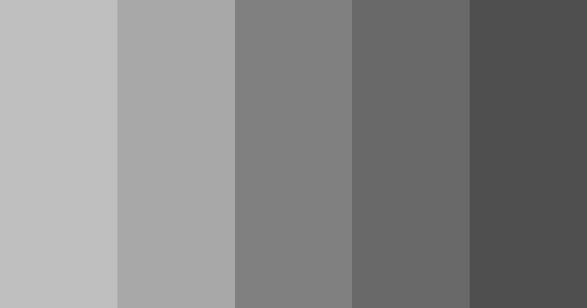 Classic Grayscale Color Palette