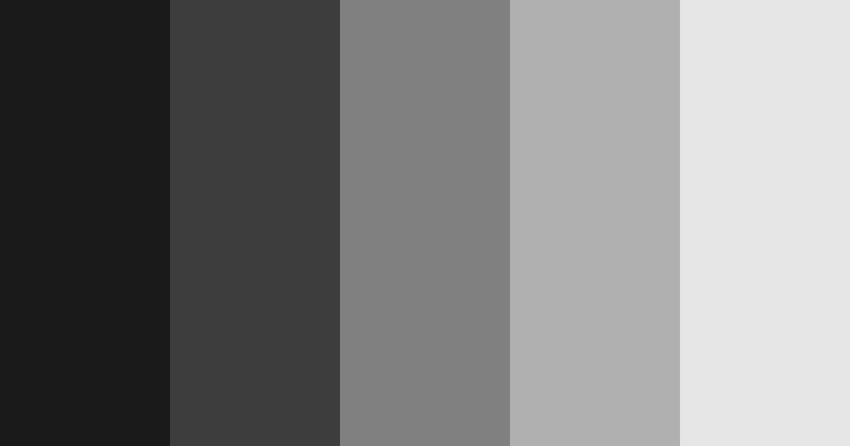 Black Silver Color Palette