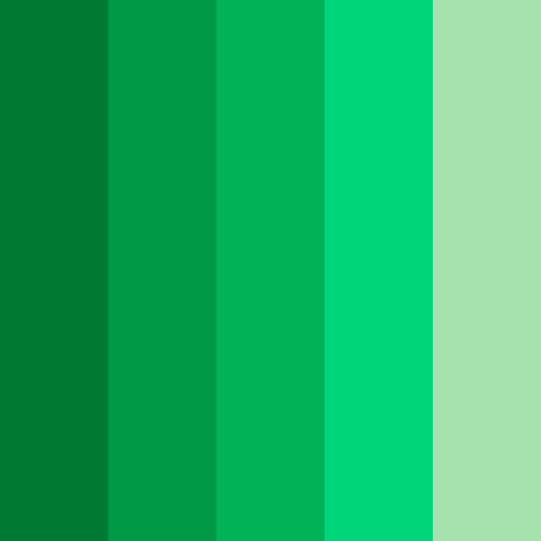 Finance Green Color Palette