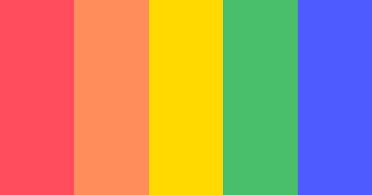 Prideful Spectrum Color Palette