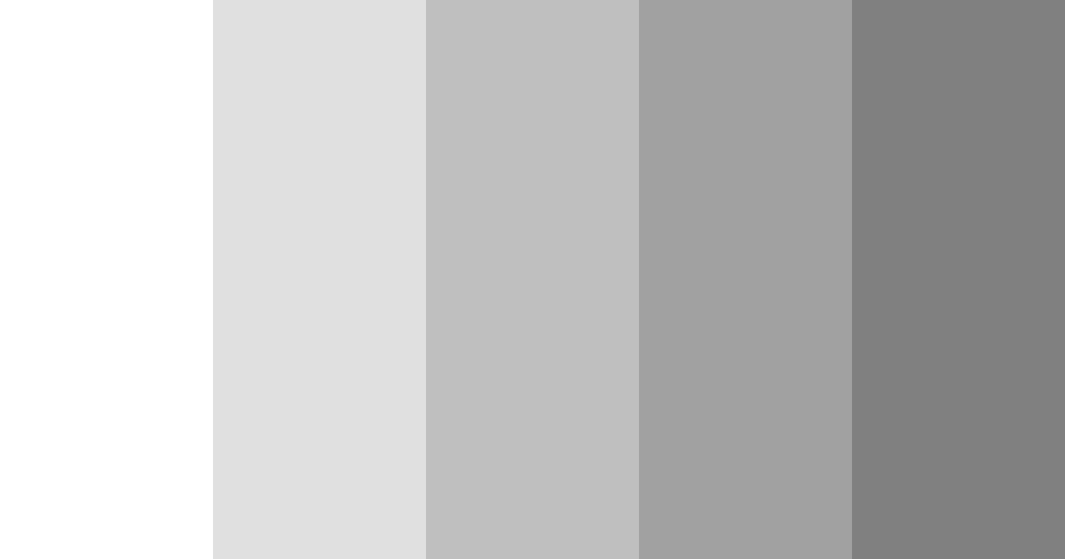 Shades of White Color Palette